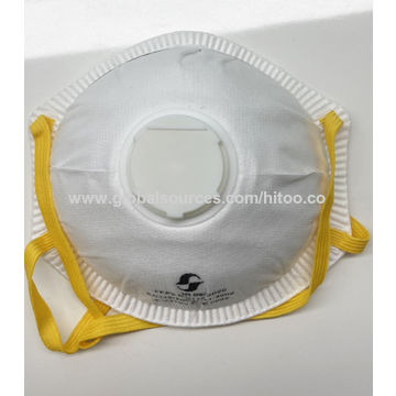 China PPE CE EN149 approved FFP2 mask with Valve Cup shape FFP2 Disposable Respirator dust mask ...