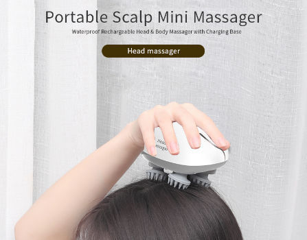 Colorful mini massager, Smart Head Scalp Massager for Hair Growth ...