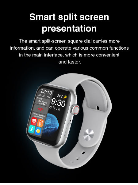 Phone calling smart watch, heart rate monitor, BP & BO monitor, 1.7 ...