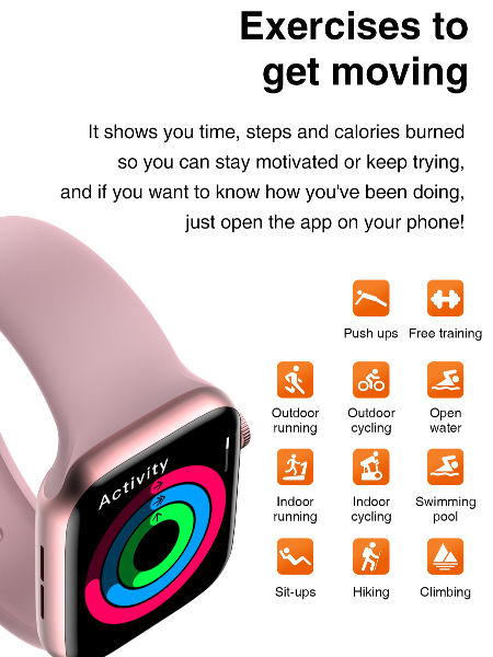 Phone calling smart watch, heart rate monitor, BP & BO monitor, 1.7 ...