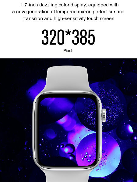 Phone calling smart watch, heart rate monitor, BP & BO monitor, 1.7 ...
