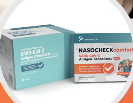 NASOCHECKL LEPU Rapid Antigen Test Kit, Antigen, Self-testing 5test ...