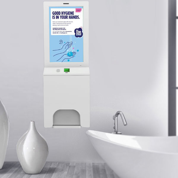 Digital signage sanitizer metal casing interactive digital display ...