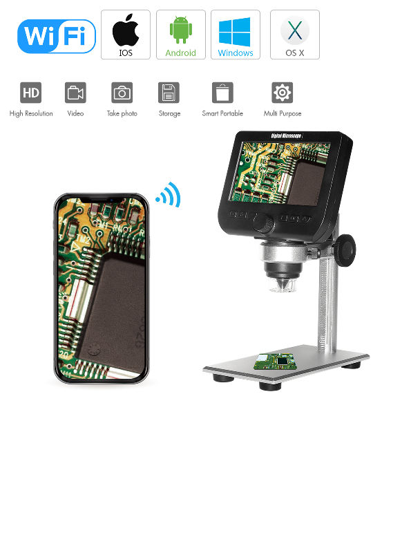 China Inskam 317 1000X 1080P wireless digital for mobile repair ...