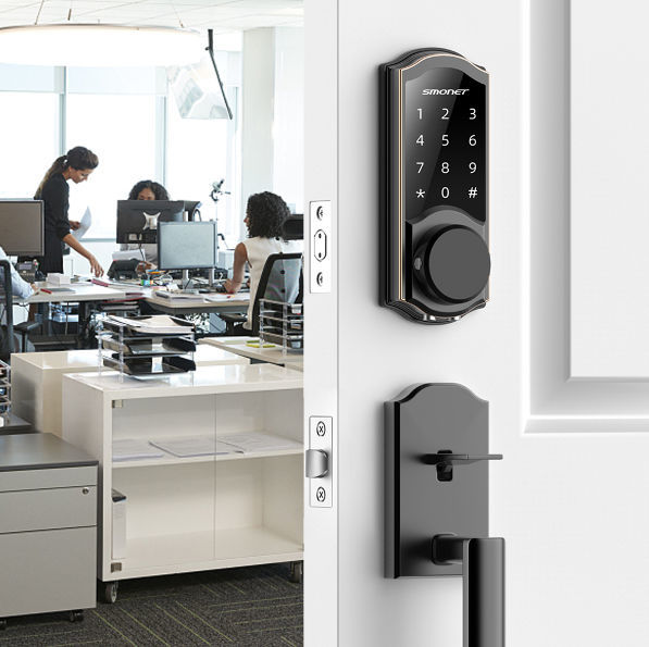 Wireless door lock electronic smart office door lock ttlock App control ...