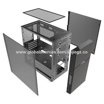 China SAMA hot selling M1 gaming pc case desktop computer cabinet MATX ...