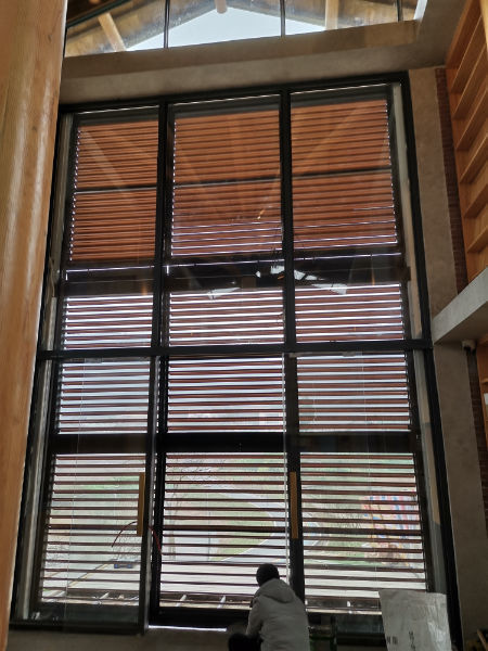 China Electric Shading Building Vertical Louver Sliding Shutter ...
