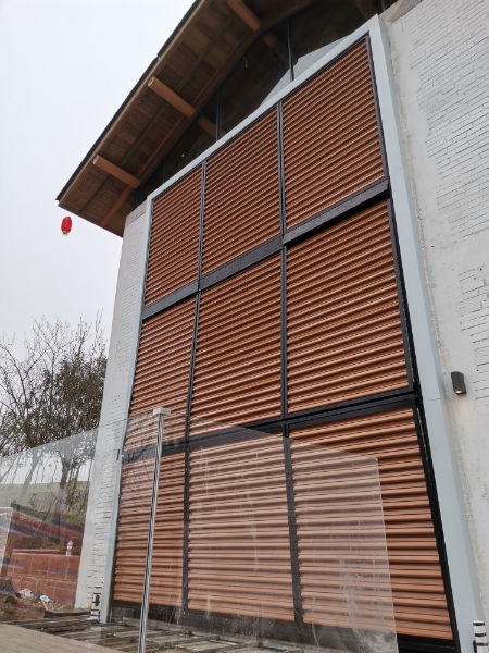 China Electric Shading Building Vertical Louver Sliding Shutter ...