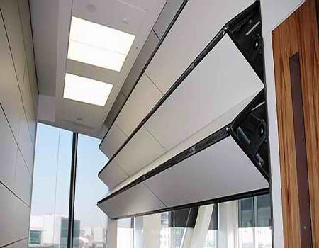 Interior Vertical Folding Soundproof Partitions Door, Vertical Movable ...