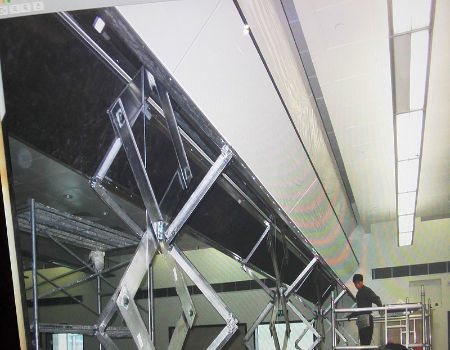 Interior Vertical Folding Soundproof Partitions Door, Vertical Movable ...