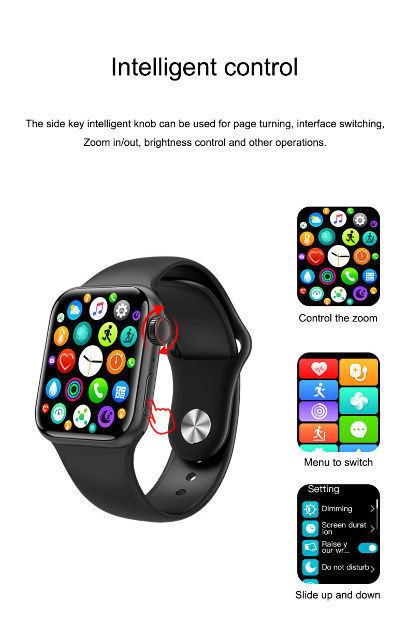 MOMIX Fitness Smartwatch Large Screen Reloj Intelligent BT 2021 M16 ...