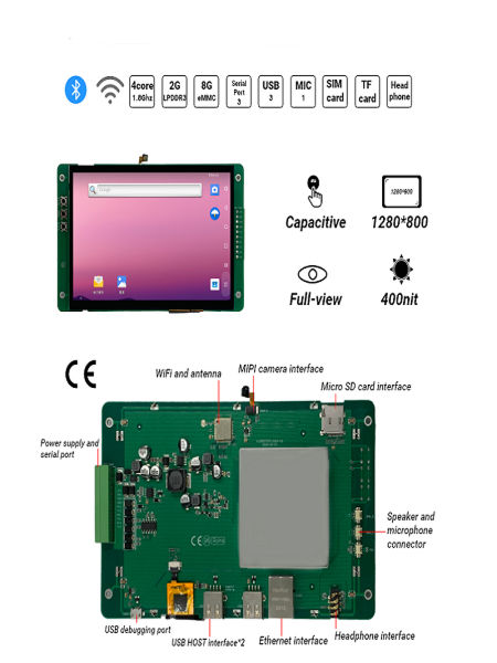 China HMI Touch Screen Smart LCD Module with Android touch panel OS Car ...
