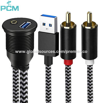 China RCA to USB Cable/ USB to RCA Cable,USB 2.0 Male to 2 RCA Male ...