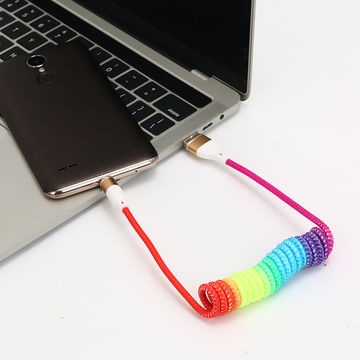 China HIGH ELASTIC AND STRETCHABLE SPRING DATA USB CABLE on Global ...
