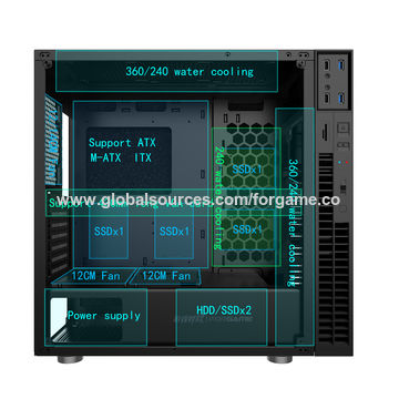 China High-end simple design gaming pc case with mute effect on Global ...
