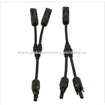 China MC4 y adapter 3-way connector MC4 parallel branch connector 2 ...