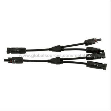 China MC4 y adapter 3-way connector MC4 parallel branch connector 2 ...