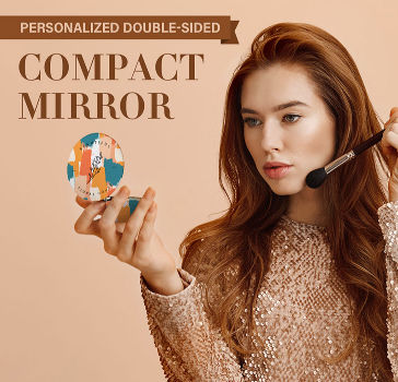 China Sublimation Fabric Covered Compact Mirror on Global Sources ...