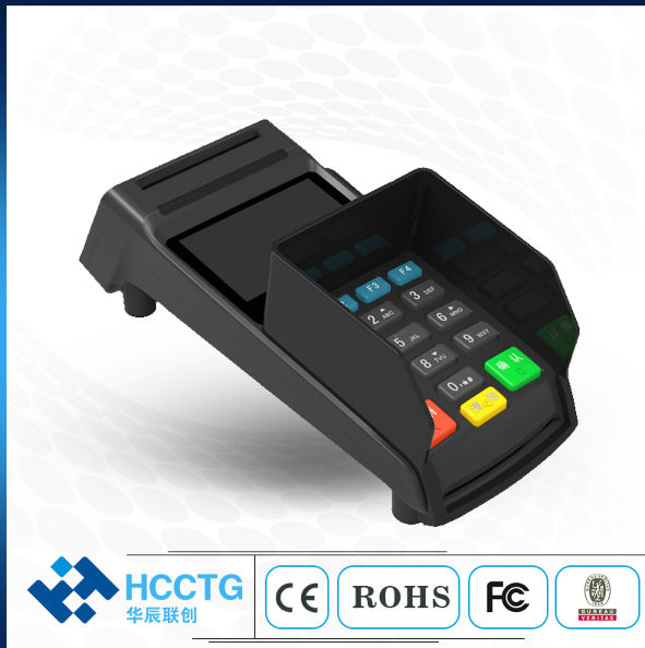 17Keypad Handheld LED Contact MSR Contactless NFC Pinpad Credit Card ...