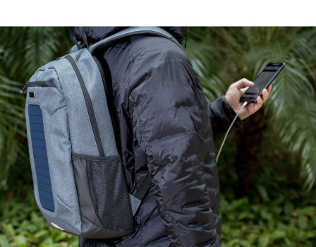 Durable travel outdoor with Solar Panel and USB Port laptop backpack ...