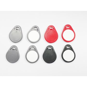 Taiwan RFID ABS Key Fob, Red+White, ATA5577, 125kHz Frequency, Read ...