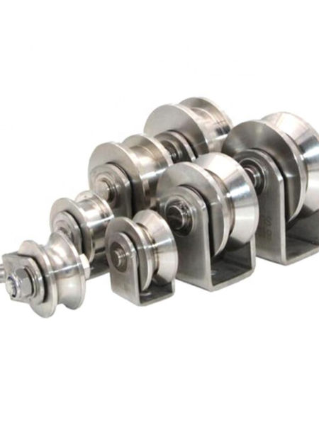 China 73*30 3 Inch V U H SUS304 groove wheels sliding gate pulley ...