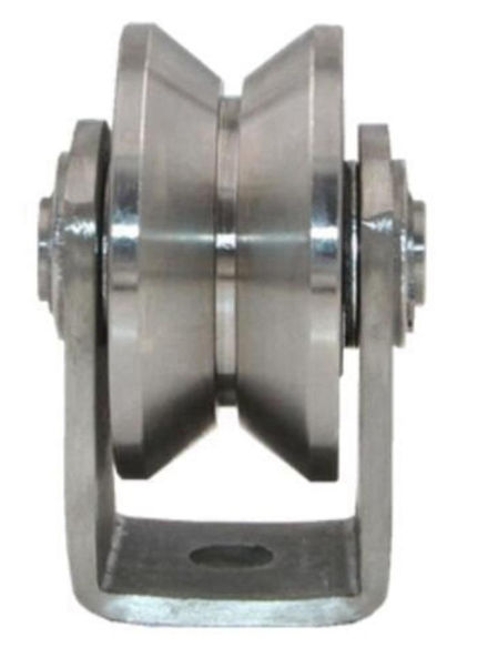 China 73*30 3 Inch V U H SUS304 groove wheels sliding gate pulley ...