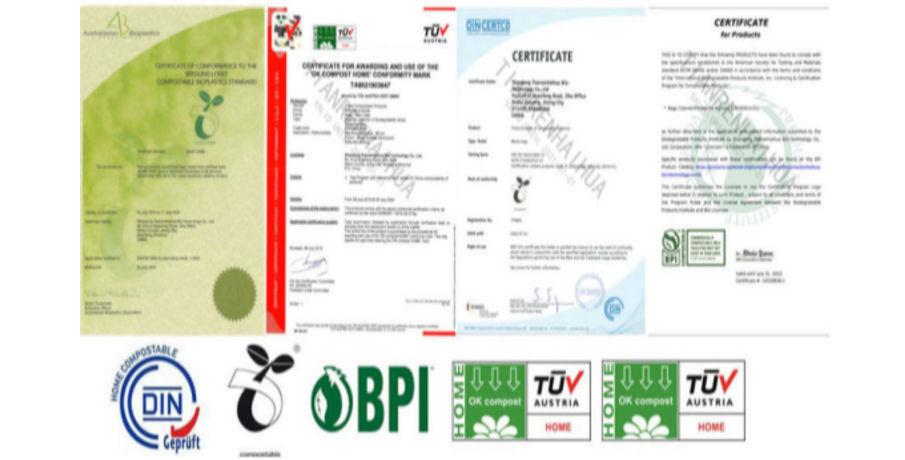 China ASTM D6400 EN13432 Certified Biodegradable compostable Corn ...