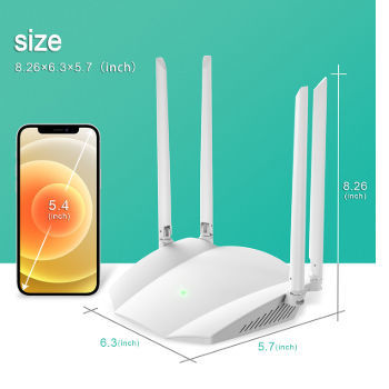 Dual-Band 2.4G/5GHz 4-Core wireless wifi router 6 with High Gain 4 ...