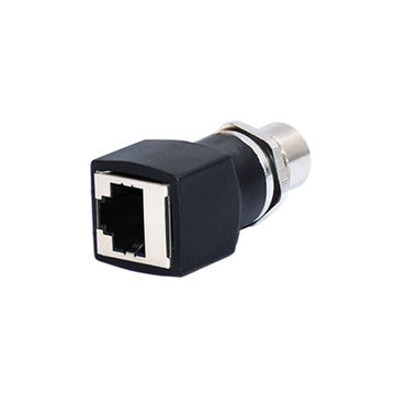 China Waterproof Industrial Ethernet M12 Male 4P connector Rj45 Adapter ...