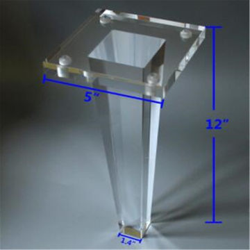 China 26" Custom Long Clear Acrylic Furniture Legs Lucite Table Legs on ...