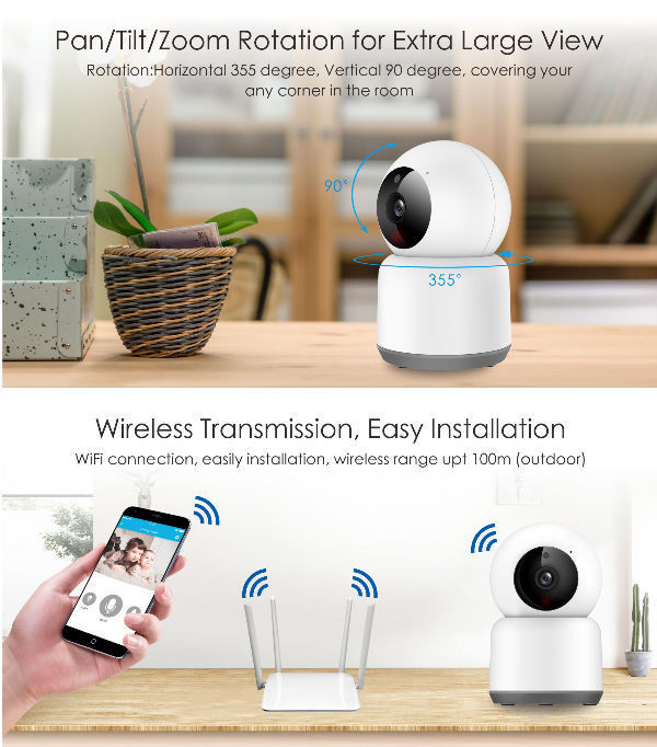 China Security HD Wifi ip camera with night vision Motion detection on ...