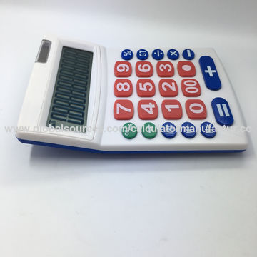 China Office supply desk calculator 12 digits two way power big key ...