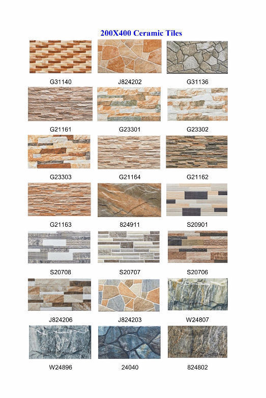 200X400 mm Factory Price Matt Stone Wall Ceramic Tile, Porcelain Finish ...