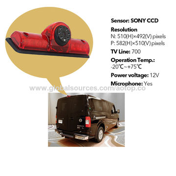 China Brake light night vision camera with IR 6 lights for Nissan ...