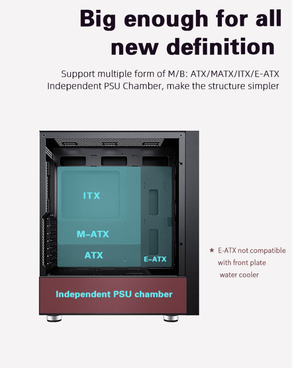 China SAMA 3705 hot selling desktop computer case with metal Mesh ARGB ...