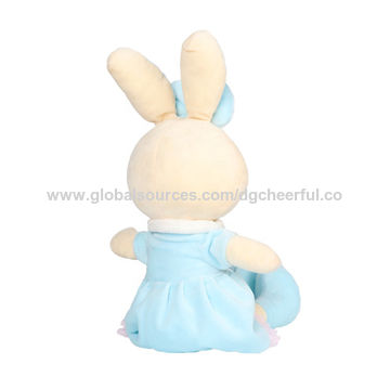 China Custom Cute Stuffed Blue Rabbit Soft Toy Rabbit Plush Doll For ...
