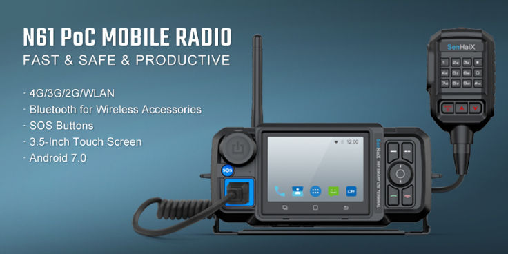 China 4G Android Mobile Two-way Radio w/t Wifi Bluetooth Build-in Zello ...