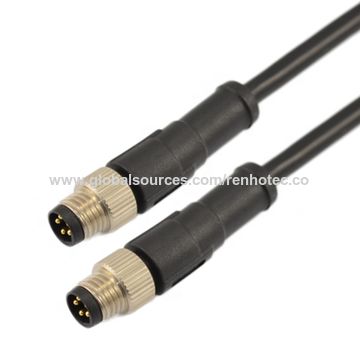 China Staight M8 B Code 5Pin Male to Female Molding Cable on Global ...