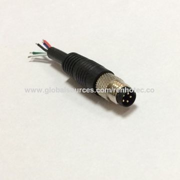 China Staight M8 B Code 5Pin Male to Female Molding Cable on Global ...