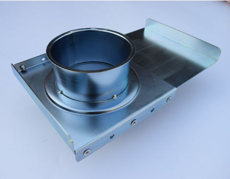 China 160mm Ductwork Blast Gate Damper With Flange Edge on Global ...