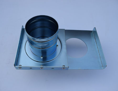 China 160mm Ductwork Blast Gate Damper With Flange Edge on Global ...