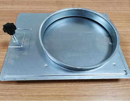 China 160mm Ductwork Blast Gate Damper With Flange Edge on Global ...