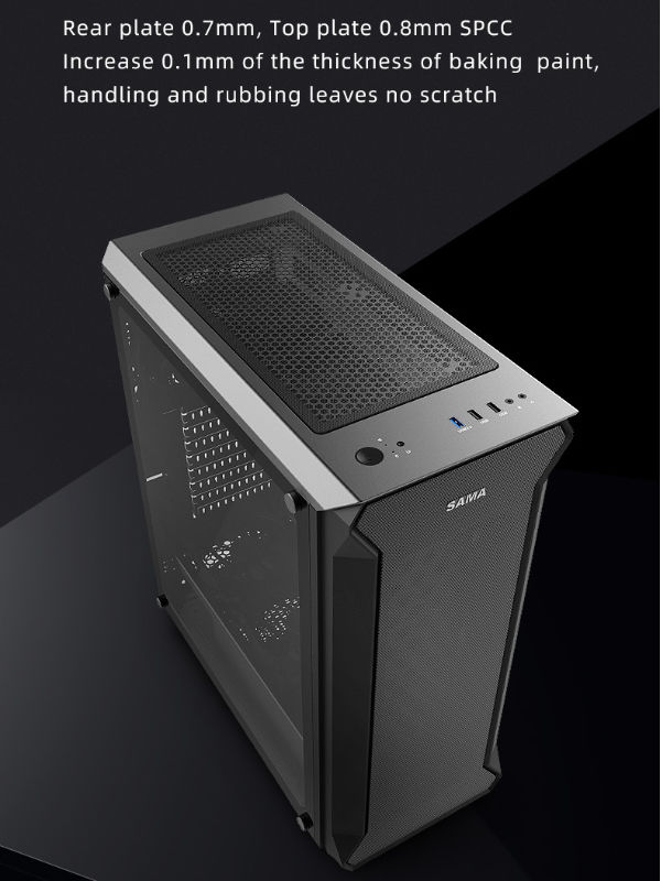 China SAMA Tank3 full mid tower gaming pc case with strong structure ...