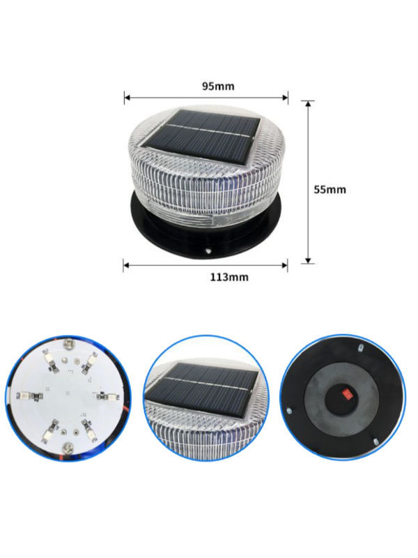 China Solar Solar Warning Light Waterproof Solar Led Traffic Warn ...