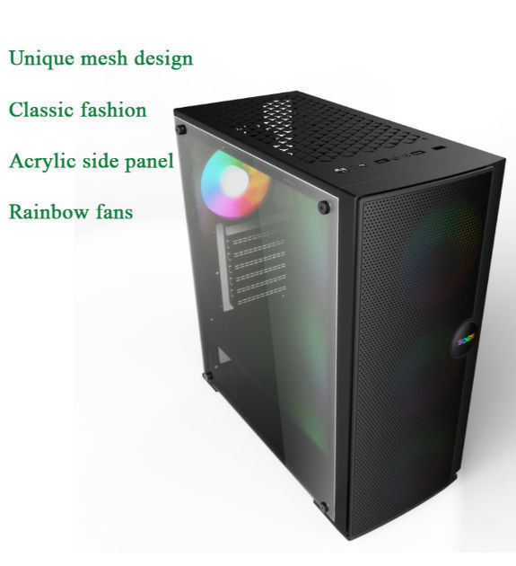 New Design Hot Selling Desktop Gaming Acrylic ATX Mental Cabinet ...