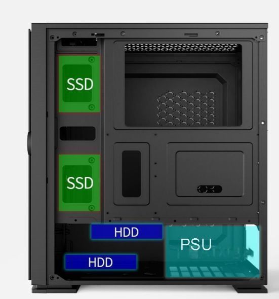 New Design Hot Selling Desktop Gaming Acrylic ATX Mental Cabinet ...