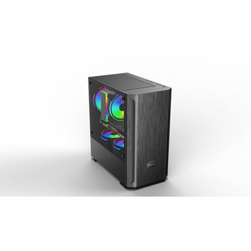 China Micro ATX Gaming Computer PC Case with handle on Global Sources ...