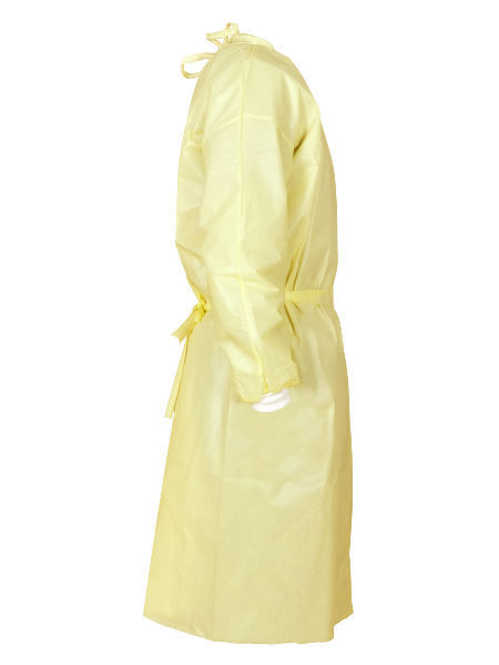 China Yellow Hospital Operating Coat,PP PE Protective Clothing,Medical ...