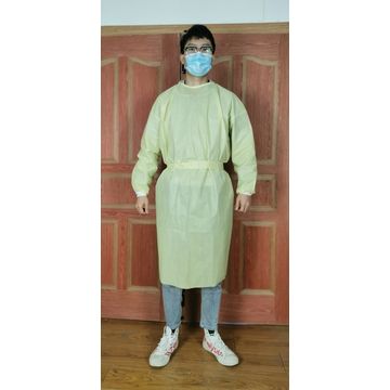 China Yellow Hospital Operating Coat,PP PE Protective Clothing,Medical ...